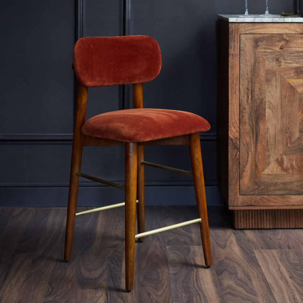 Orla Counter Stool | Rust – Oriana B