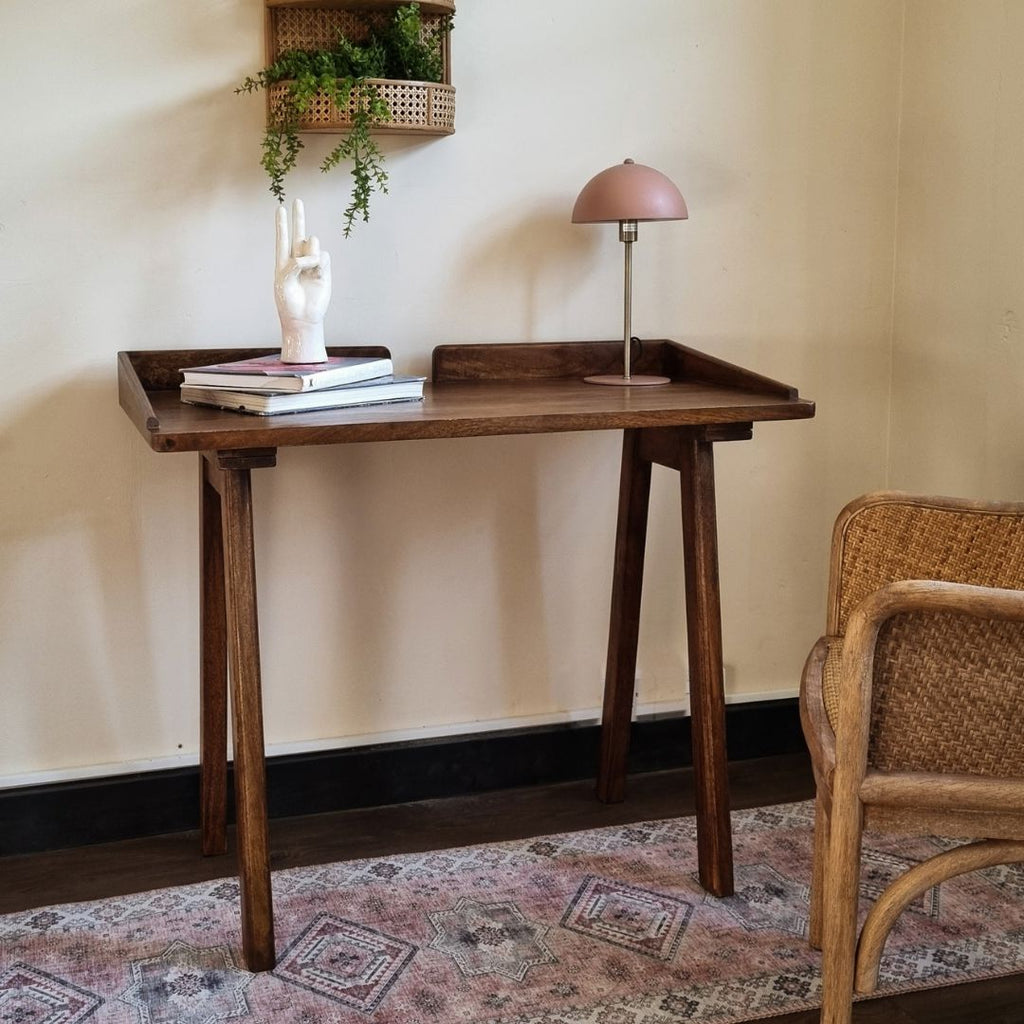 Dark Mango Wood Desk – Oriana B