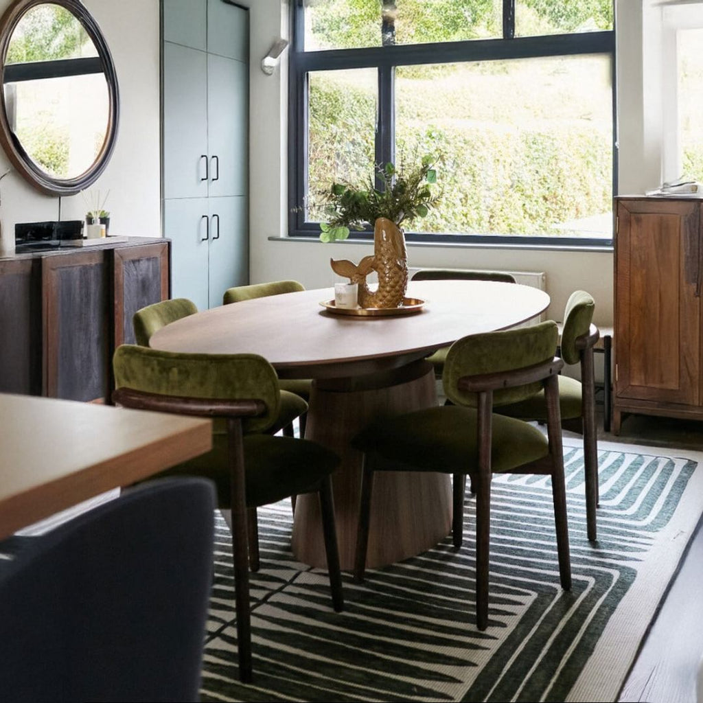 Oval Extendable Dining Table | Walnut – Oriana B