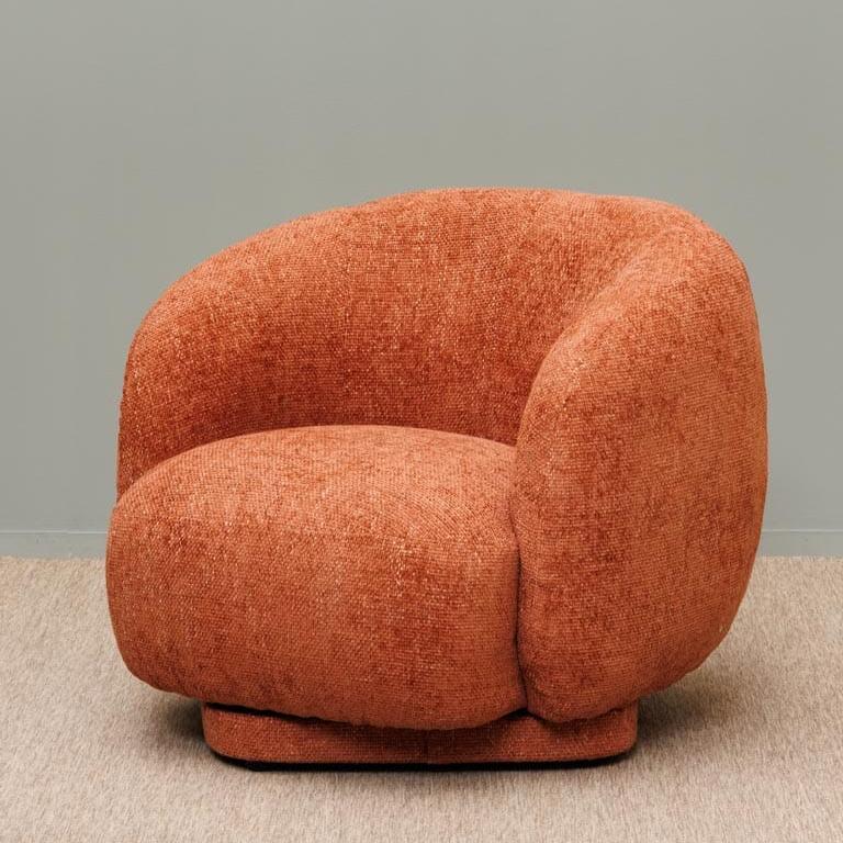 Shop Armchairs Online | Club Swivel Chair | Terracotta – Oriana B
