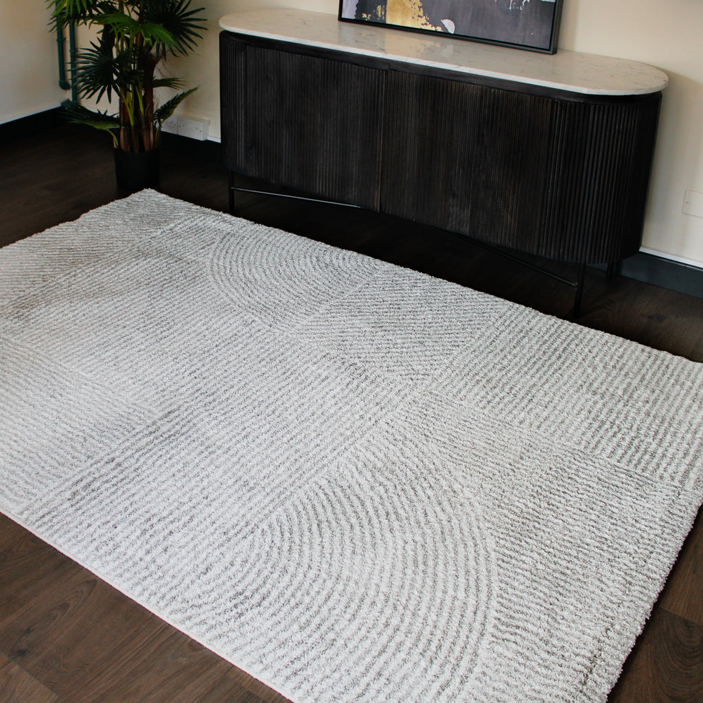 Linear Pattern Soft Pile Rug | Pale | 3 Sizes – Oriana B