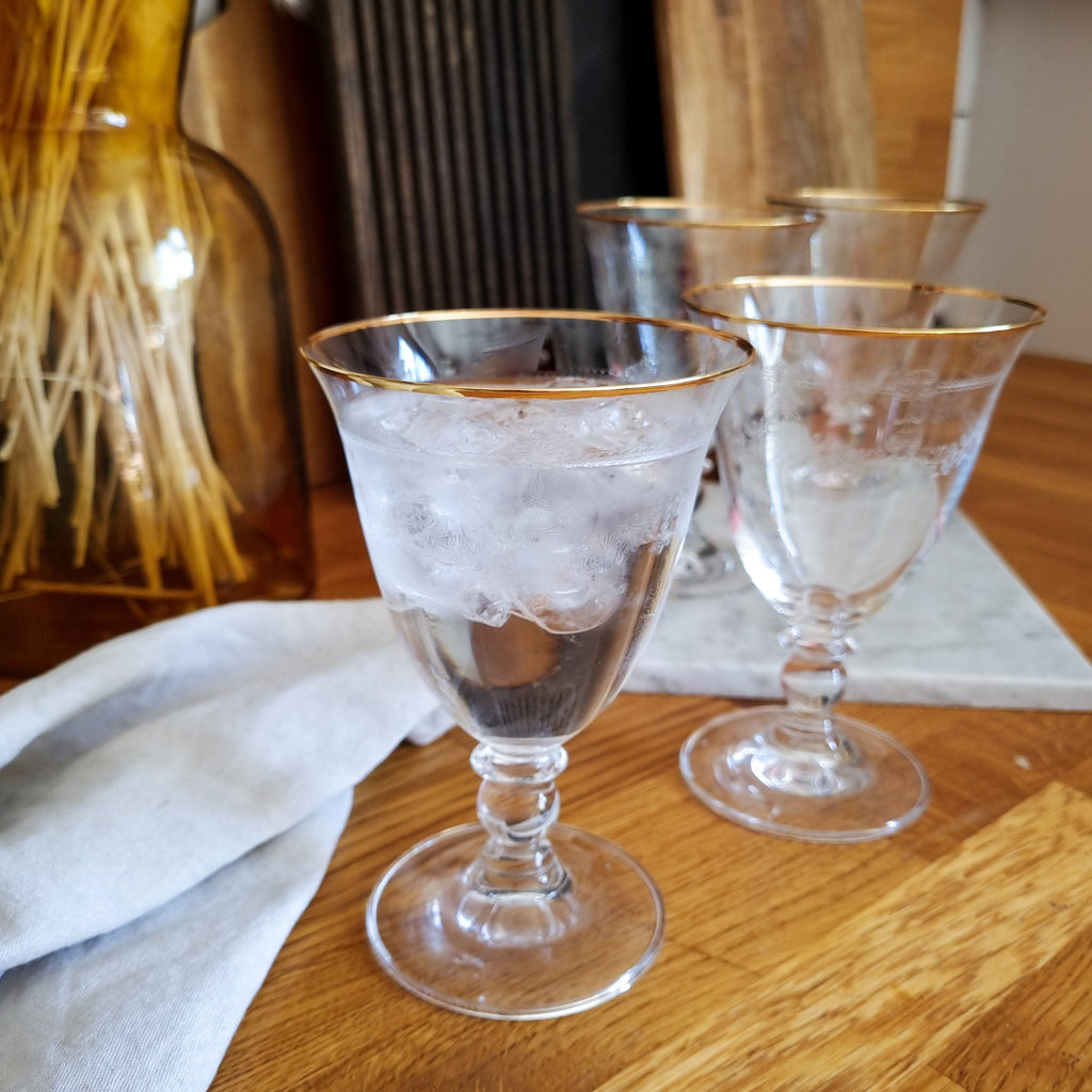 Etched Water Glass | Set of 6 – Oriana B