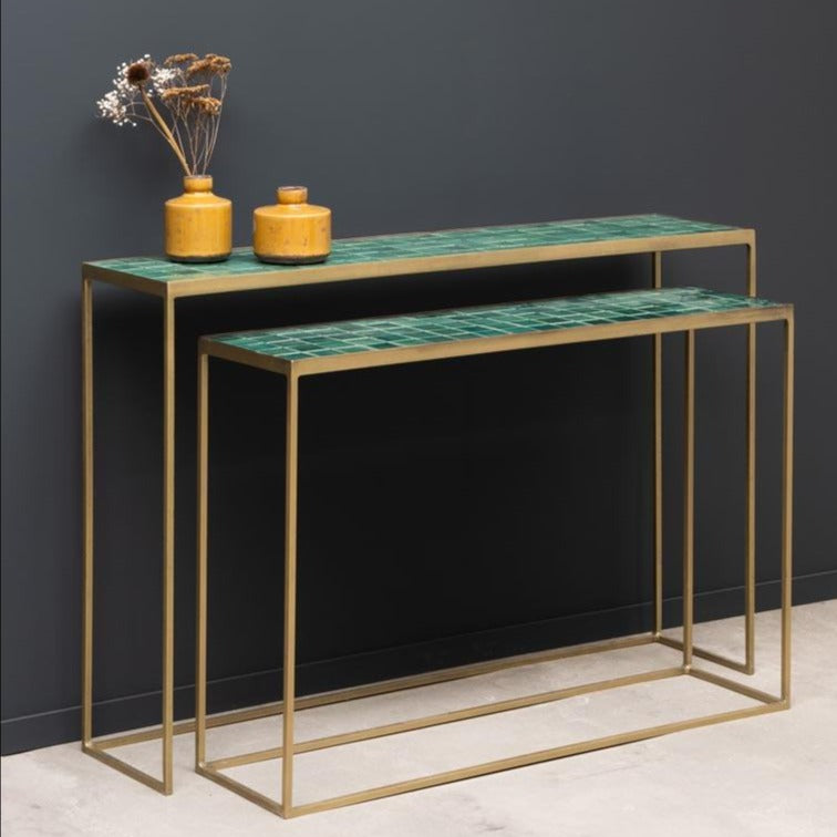 Ceramic Tiled Console Table Nest | Oriana B Furniture Dublin