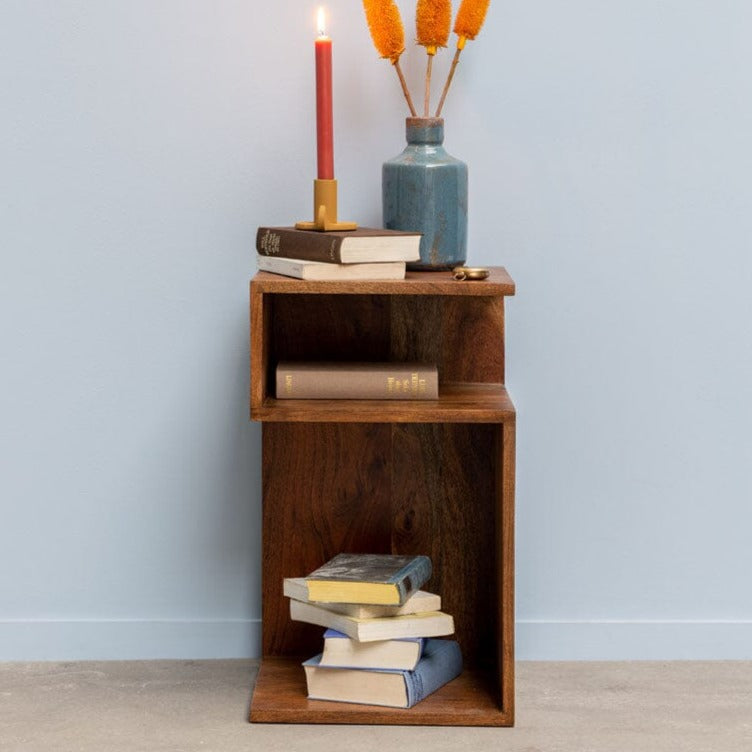 Angular Side Table | Mango Wood – Oriana B